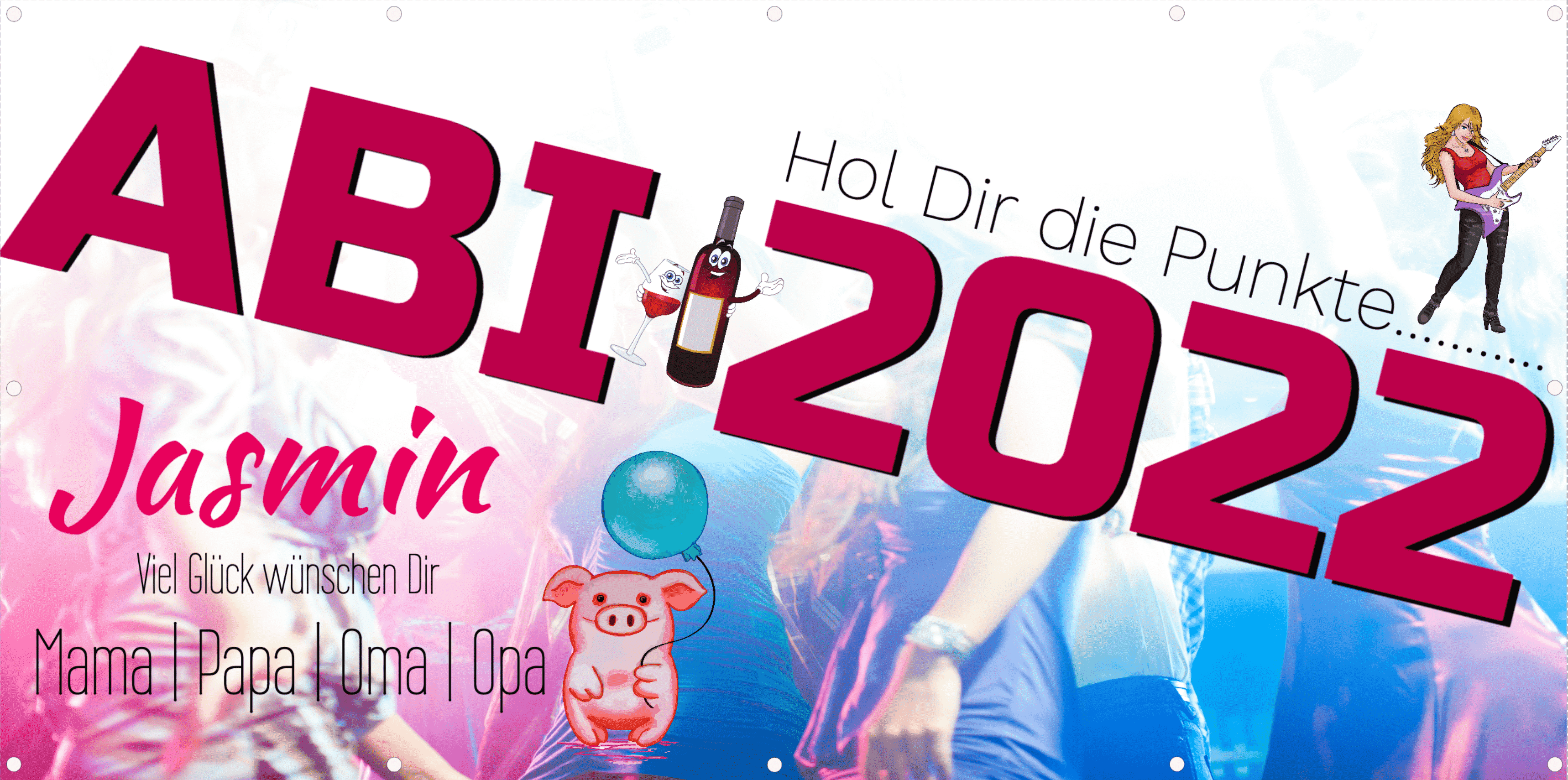 ABI Banner Vorlagen einfach schnell online gestalten